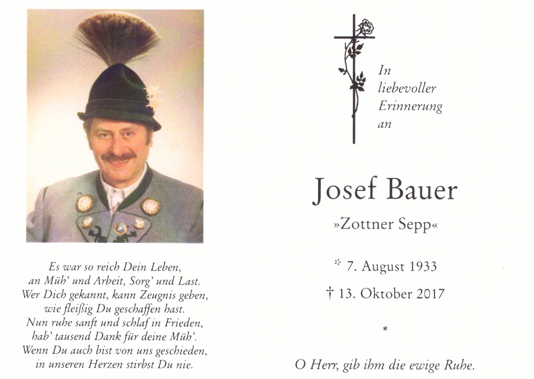 Am Grab von Josef Bauer aus Frasdorf – Samerberger Nachrichten