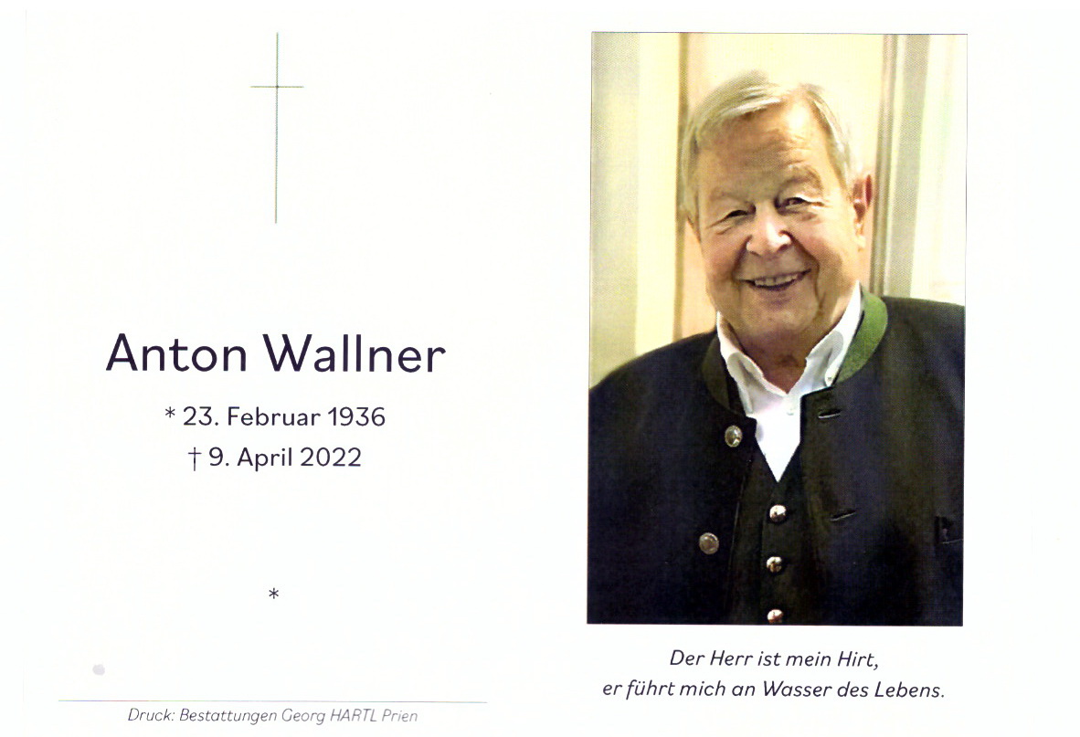 Nachruf auf Priener Handwerksmeister Anton Wallner – Samerberger ...
