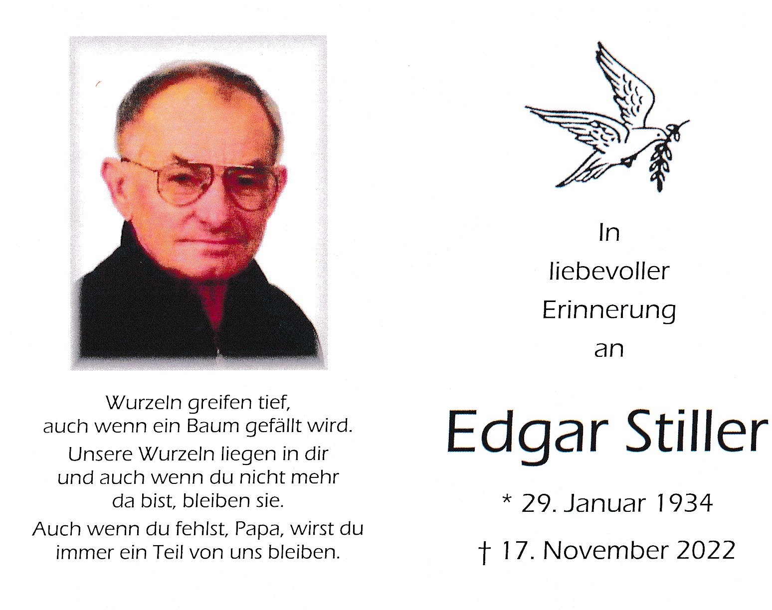 Nachruf auf Edgar Stiller, Neubeuern – Samerberger Nachrichten
