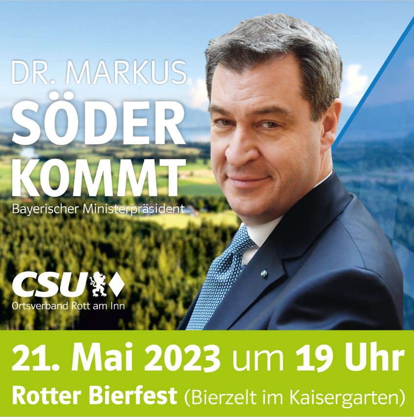 Ministerpräsident Söder kommt zum Rotter Bierfest – Samerberger Nachrichten