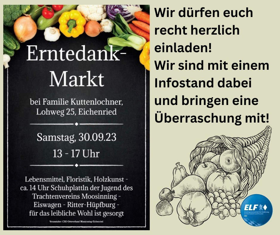 Erntedankmarkt in Eichenried – Samerberger Nachrichten