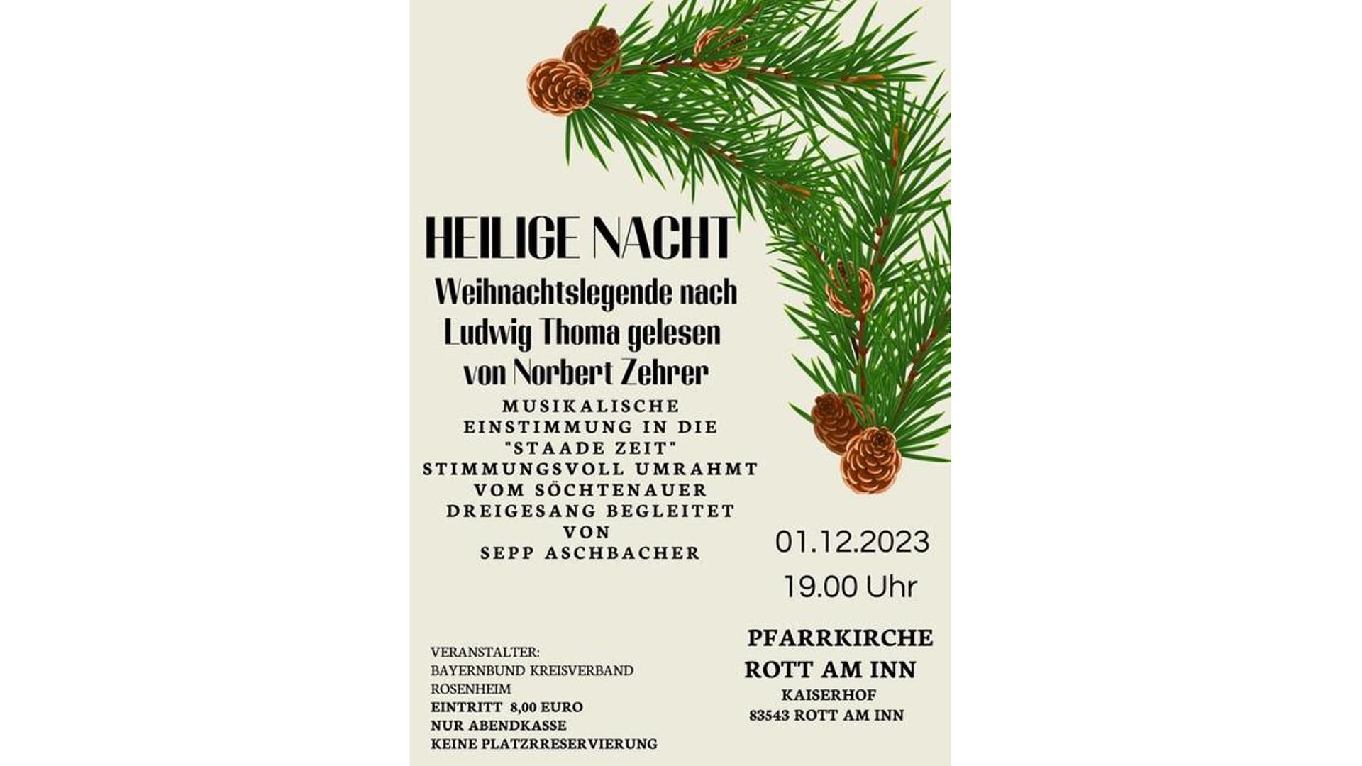 Einladung: Heilige Nacht in Rott am Inn – Samerberger Nachrichten