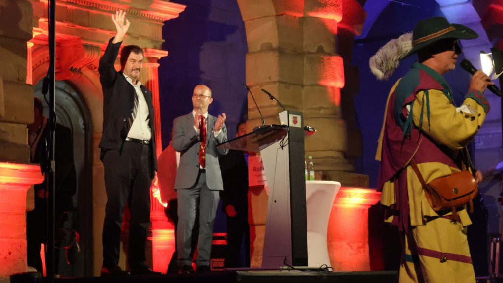 Ministerpräsident Dr. Markus Söder in Rothenburg ob der Tauber ...