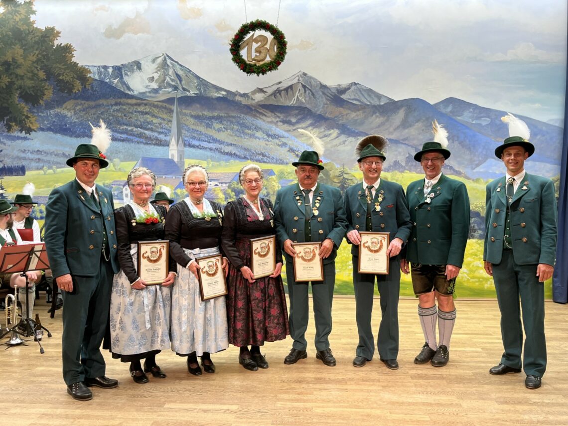 Zahlreiche Ehrungen beim Trachtenverein Heutau – Samerberger Nachrichten